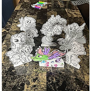 Montco Crafts My Little Pony Coloring Kit Pop Outz and Activity Play Set with Markers, Stickers and More