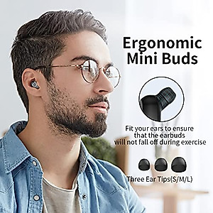 Hiteblaz Wireless Earbuds Bluetooth Headphones, Waterproof Deep Bass Stereo in Ear Earphones, Touch Control with Microphone Headset with Extra Bass for Sport, Running L22