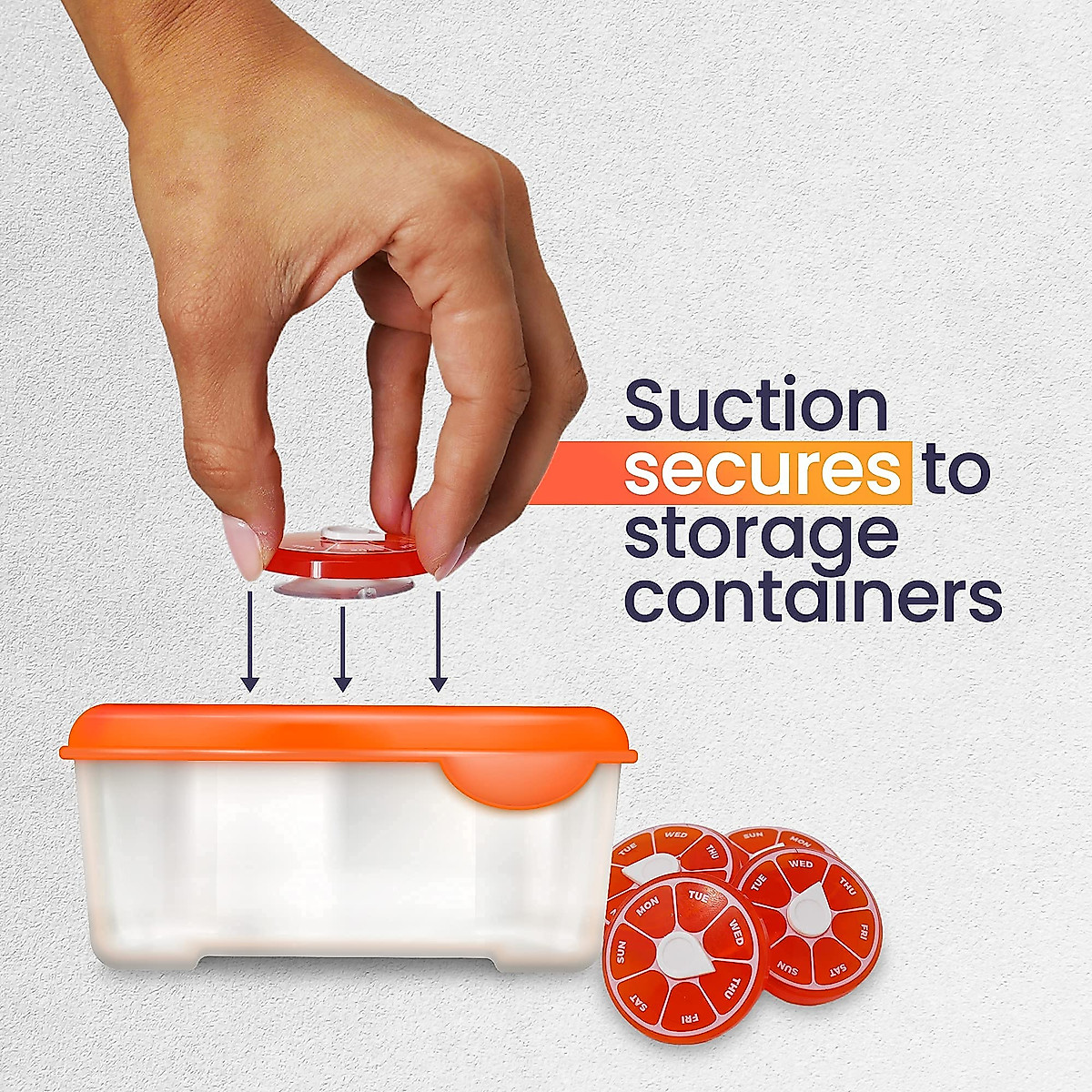 Dately Food Storage Planner | Save the Date for Leftovers | Meal Prep Planning Indicator for Kitchen Food Containers, Snacks and Food Freshness, 4 PK