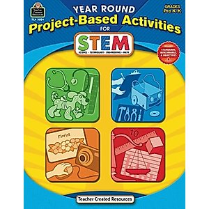 Teacher Created Resources PreK Project-based STEM Book Printed Book (Year Round Project Based Activities for Stem)