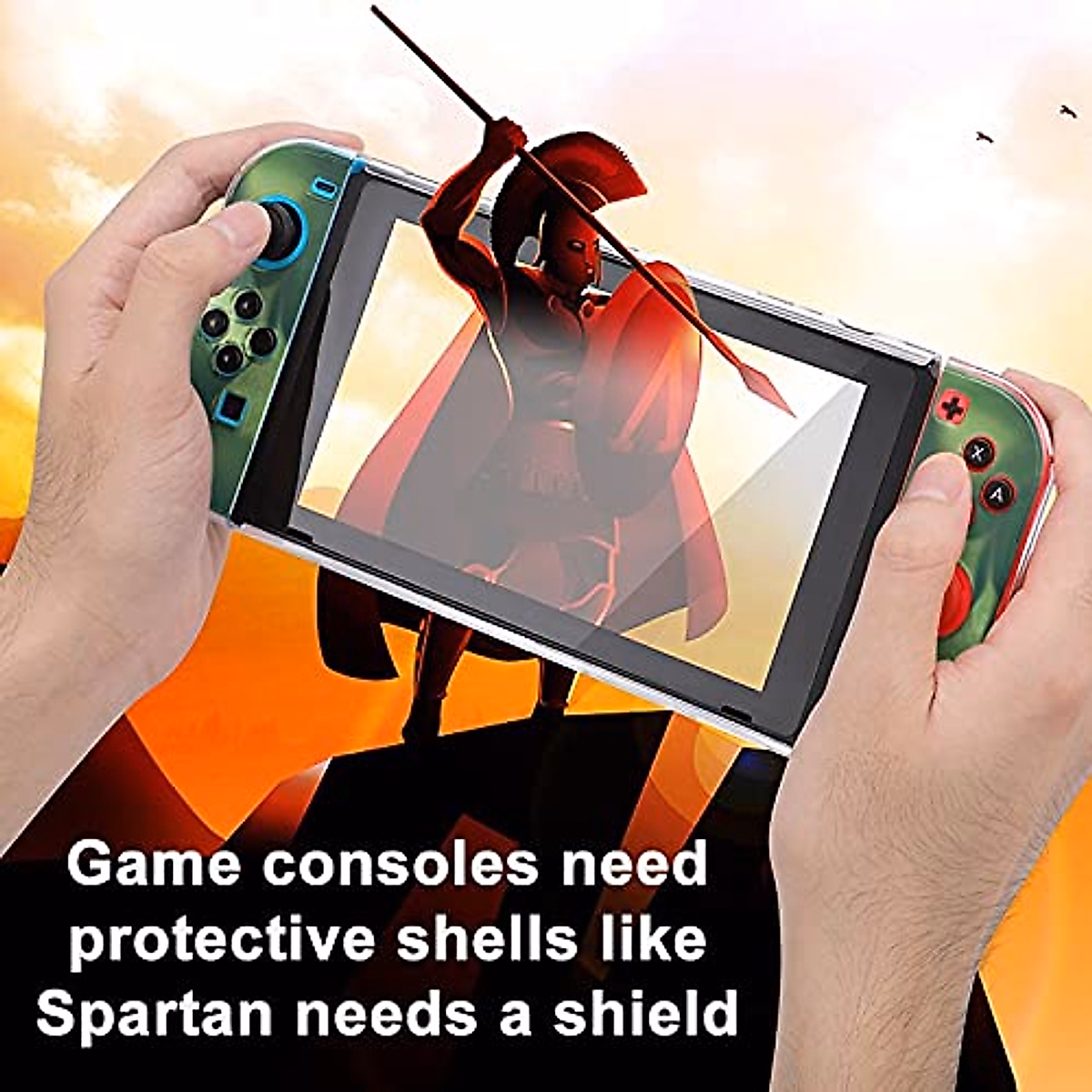 ERFGT Gin-Kgo Pat-Tern Case for Nintendo Switch with Screen Protector Slim Anti-Scratch Anti-Slip Protective Case Cover for Girls and Boys