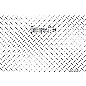 Tervis Tervis Diamond Plate Stainless Steel Tumbler with Clear and Black Hammer Lid 20oz, Silver