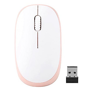Wireless Keyboard Mouse Set, Mechanical Feel Comfortable Typing Wireless Gaming Keyboard Mouse Combo 104 Keys with No Delay for PC Laptop Tablet Desktop 2.4GHz(粉色)