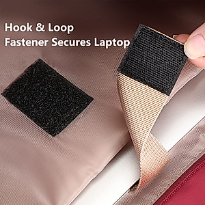 Fintie Laptop Tote Bag 15.6 Inch Computer Bag Teacher Work Handbag Business Office Travel Shoulder Messenger Bag, Burgundy