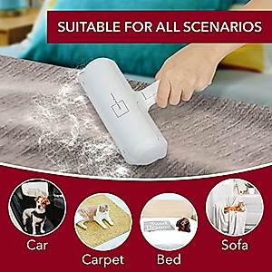 Pet Hair Remover | Cat & Dog Hair Remover for Furniture, Couch, Clothes, Carpet, Car | Portable Pet Hair Remover for Car Seats, Bedding | Reusable Lint Rollers for Pet Hair | Dog Fur Remover Tool