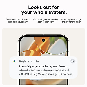 Google Nest Learning Thermostat (4th Gen, 2024) with Nest Temperature Sensor - Energy Saving Smart Thermostat with Adaptive Eco - Works with Alexa and Google Home App - Polished Obsidian
