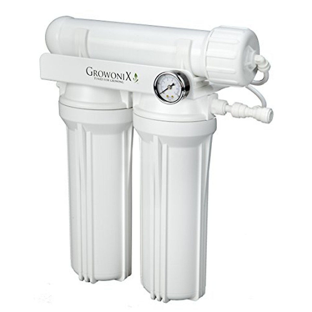 GROWONIX EX200-KDF 200 Gallon Per Day Reverse Osmosis System Ultra High Flow Rate Water Purification Filter for Hydroponics Gardening Drinking H20 Coffee Point of use On Demand Purifier