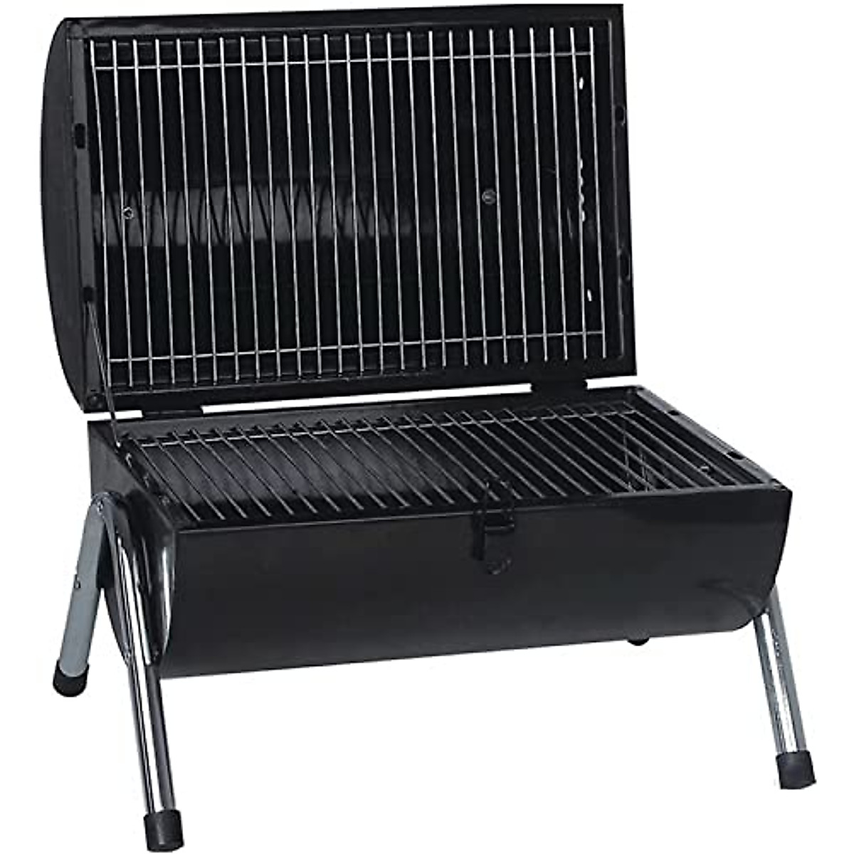 Spexlb Charcoal Grill - Portable Mini BBQ Foldable for Outdoor Cooking, Camping and Picnic, Black