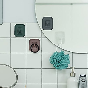 carrotez Silicone Refridgerator Kitchen Multipurpose Hook, Easy Attachable & Easy Removable, Washable Hook for Student, Family, Dorm, Home, Garage - Semitransparent