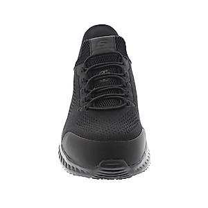 Skechers Men's Hands Free Slip-Ins Tilido Fletchit Comp Toe Construction Shoe, Black, 11