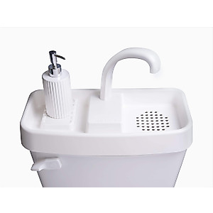 SinkTwice for toilet tanks 15.25" - 16.8" wide (measured with lid off)
