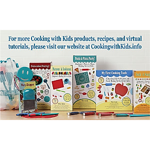 Cooking with Kids - Junior Chef's Knife for Kids (CRIMSON) - Full Tang, Tapered Demi-Bolster Design, High Performance German Stainless Steel: Real Cooking Tools for Children…