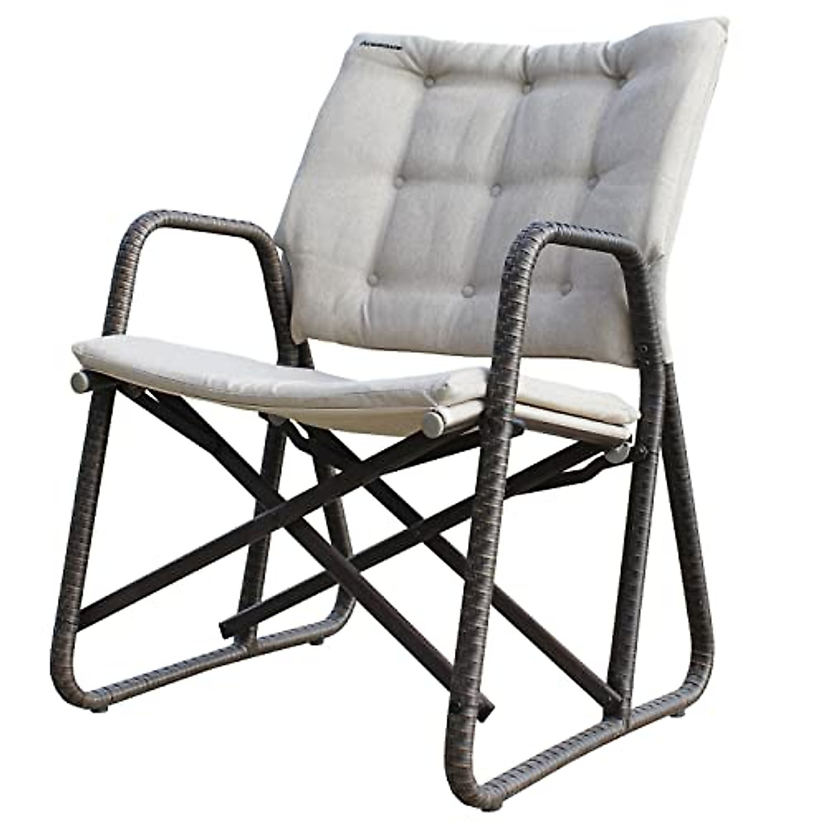 STRONGBACK Outdoor Patio Chair, Portable Folding Outdoor Chair with Lumbar Support, Great for Patio Furniture, Balcony, Camping, and Lawn