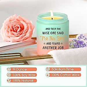 Congratulations Gifts for Men New Job, Quit Job Gifts - Going Away, Leaving, Farewell, Goodbye Gifts for Coworker, Friend - Boss Leaving Gifts for Women, Men - Coworker Leaving Candle…