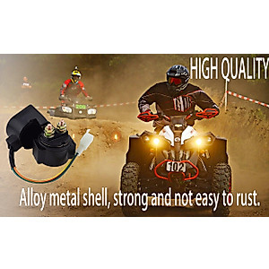 GY6 Motorcycle Parts Starter Solenoid Relay for 4-Stroke GY6 Engine 50cc 150cc 200cc 250cc ATV Dirt Bikes Scooters Go Kart Dne Buggys Quad Pit Bike Moped Roketa SSR Taotao Coolster