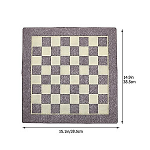 Ipetboom Travel Kit Suit Portable Chess Checkers Set 2 in 1 Travel Board Games for and Adults Folding Roll up Chess Game Sets Checker Pieces with Storage Bag A Star Realms Star Realms Doomlings