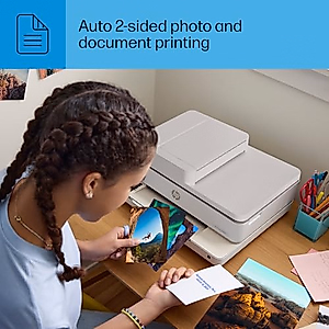 HP Envy 6555e Wireless All-in-One Color Inkjet Printer, Print, scan, Copy, Duplex Printing Best-for-Home, 3 months of Instant Ink included (714N5A)