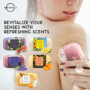 O NATURALS 10PC Bar Soap for Men & Women - Natural Soap, Bath Soap Bar for Women - Natural Soap for Men, Natural Bar Soap, Soap Bars, Natural Soap Bar - Vegan Bars of Soap - Spa Gifts for Women & Men