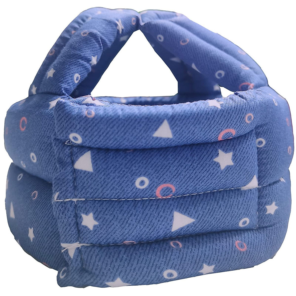 IULONEE Baby Infant Toddler Helmet No Bump Safety Head Cushion Bumper Bonnet Adjustable Protective Cap Child Safety Headguard Hat for Running Walking Crawling Safety Helmet for Kid (Blue Star)