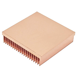 DIY Pure Copper Skiving Fin Heatsink 40x40x10mm / 1.57x1.57x0.39 inches for Electronic Chip IC Cooling