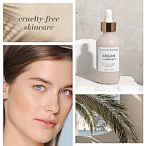 Pearlessence Argan & Vitamin E Facial Oil | Powerful Hydration to Help Balance, Revive & Rejuvenate Skin | Made in USA, Cruelty Free & Paraben Free