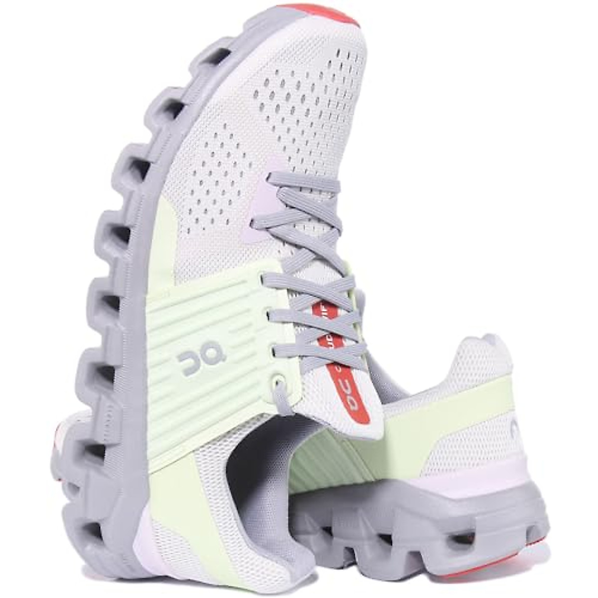 ON Women's Cloudswift Running Shoes, Ice/Oasis, 9.5