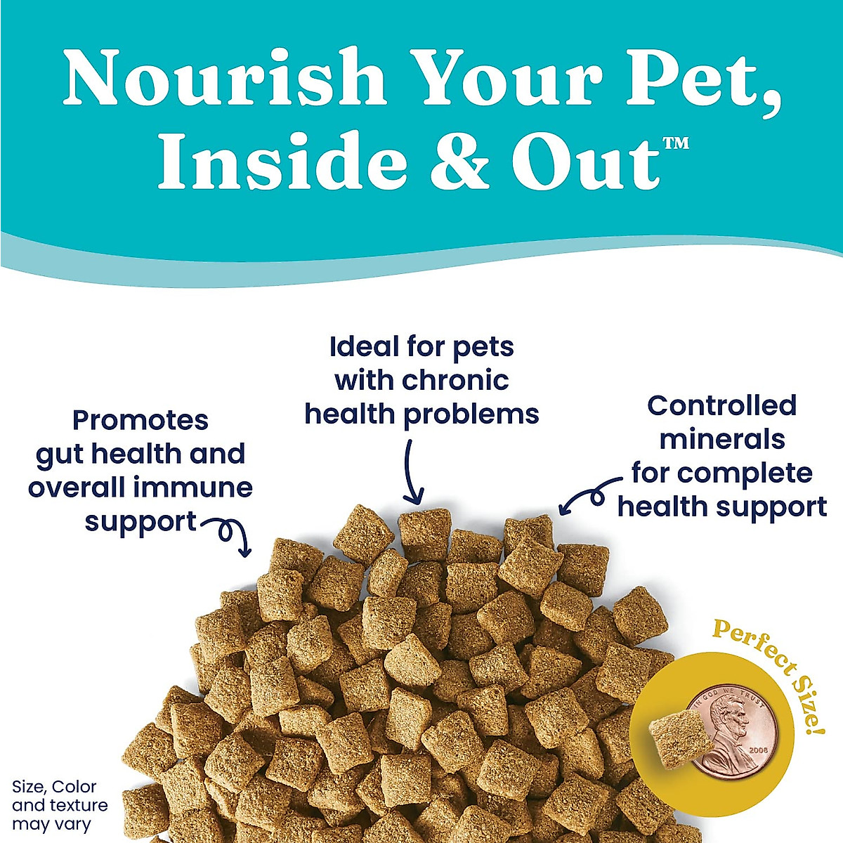 Solid Gold Dry Dog Food for Adult & Senior Dogs - Made with Oatmeal, Pearled Barley, and Fish Meal - Holistique Blendz Potato Free High Fiber Dog Food for Sensitive Stomach & Immune Support - 4 LB