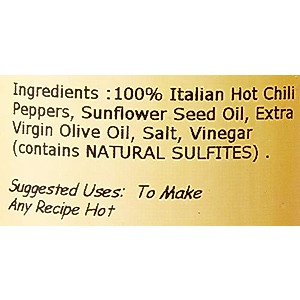 Calabrian Chili Peppers, Whole, All Natural, Non-GMO, Original, Product of Italy, Retail Glass Jar, 10.2 oz, TuttoCalabria