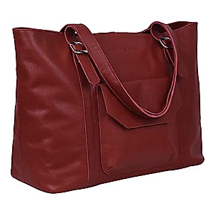 ANTONIO VALERIA Sage Red Printed Leather Shoulder Bag for Women