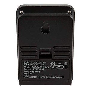 La Crosse Technology 308-1409WT-CBP Wireless Temperature Station with Time,White,