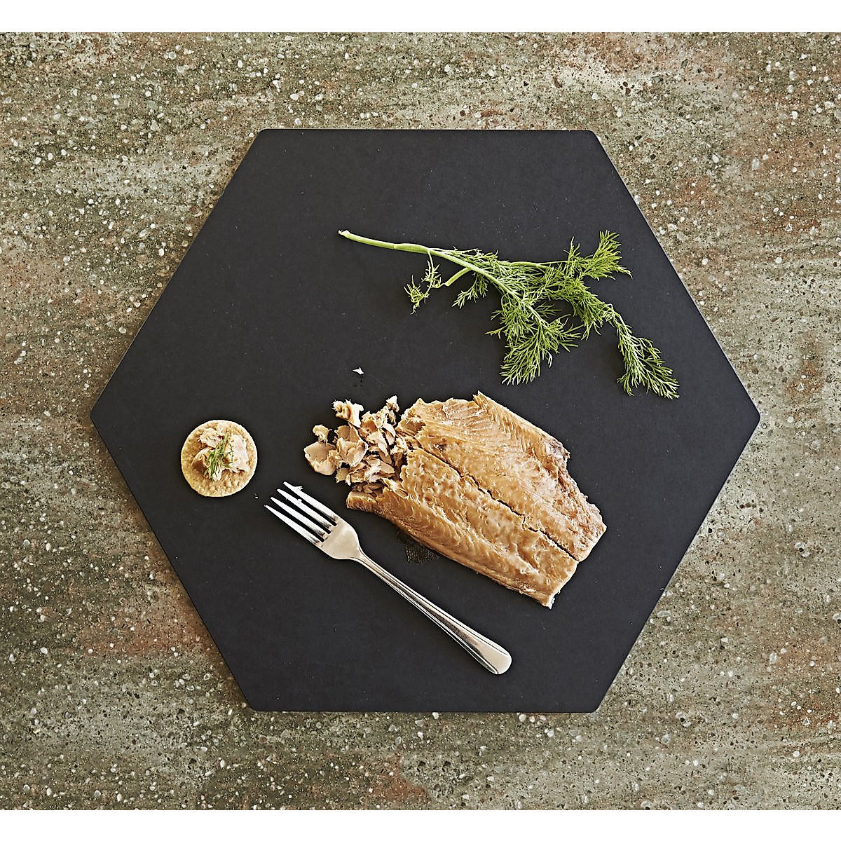 Epicurean Hexagon Display/Serving Board, 17-Inch by 14.5-Inch, Slate