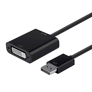 Monoprice DisplayPort 1.2a to DVI Active Adapter, Black