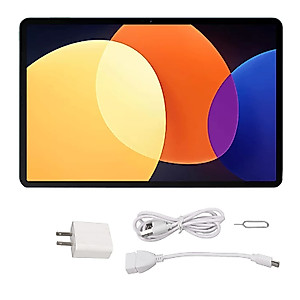 GOWENIC 10in IPS Tablet with 1200x1920 FHD Large Screen, 8GRAM 128GROM, Calling Tablet Designed for Portable Entertainment, for Android 11, Blue