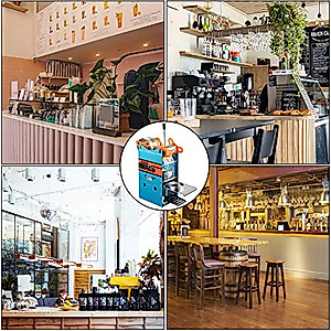 VEVOR Manual Tea Cup Sealer Machine, 300-500 Cup/h Manual Boba Tea Sealer Machine, Blue Boba Tea Sealing Machine, 90/95mm Cup Diameter Cup Sealing Mac