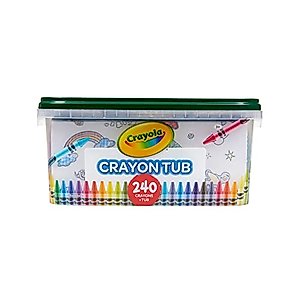 Crayola 240 Crayons, Bulk Crayon Set, School Supplies, Kids Toys & Gifts for Boys and Girls, 2 of Each Color [Amazon Exclusive]