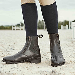 Dublin Evolution Double Zip Front Paddock Boots, Black, Ladies 8