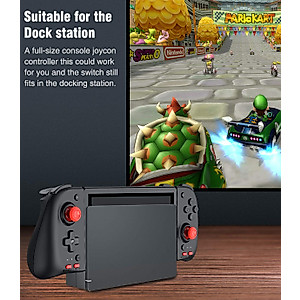 Kydlan Programmable Switch Controller Joycon for Nintendo Switch Joycon with Turbo, Motion Function, Replacement for Nintendo Switch Controller Joycon, Big Grip Switch Remote for Joycon