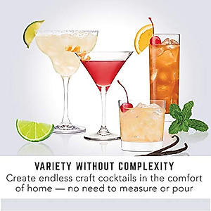 Bartesian Premium Cocktail and Margarita Machine for the Home Bar with Push-Button Simplicity and an Easy to Clean Design (55300)