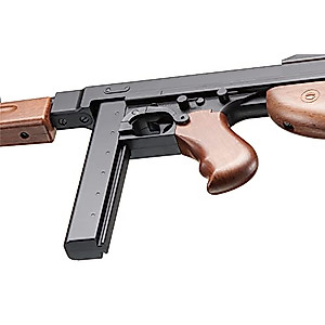 Lancer Tactical D98 M1A1 Airsoft Tommy Thompson Submachine Magazine WW2 Chicago Typewriter 50 Rounds