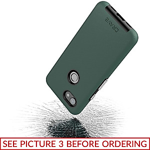 Crave Pixel 3a Case, Dual Guard Protection Series Case for Google Pixel 3a - Forest Green
