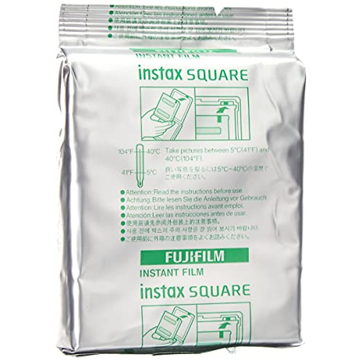 Fujifilm Instax Square Black Film - 10 Exposures