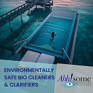 Ahh-Some- Swimming Pool Clarifier Gel | Clears Cloudy & Hazy Water Helps Remove Pipe Build Up of Bio-Contaminants in Plumbing | Environmentally Friendly 6oz.