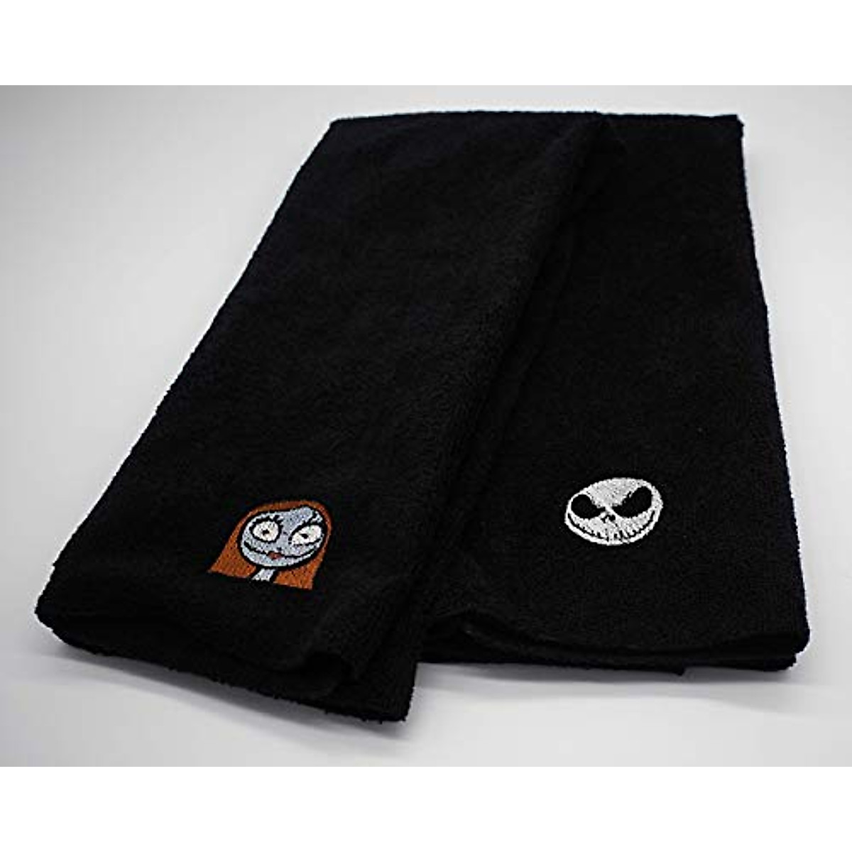 Plush and Absorbent Edgeless Hand Towels - Jack and Sally - Nightmare Before Christmas