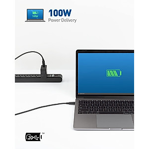 Cable Matters [USB-IF Certified] USB4 Cable/USB 4 Cable 6 ft with 20Gbps Data, 8K Video & 100W Charging, Compatible with Thunderbolt 4, for iPhone 16/15 Pro Max Plus, MacBook, XPS, Surface Pro