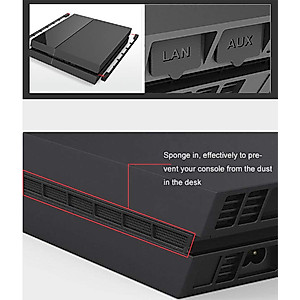 Kailisen 2 in 1 Dust Proof Cover Case Mesh Stopper Pack Kits for PS4 Console Prevention Cover Dustproof Kit Portable Dustproof Net Set