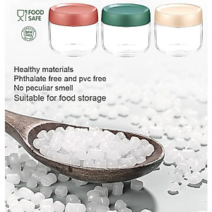 Overnight Oat Jars Containers with Screw Lid Airtight, Salad Dressing,Chia Pudding,Sugar Cane Cubes. Yogurt Storage Containers, Condiment Spice canisters