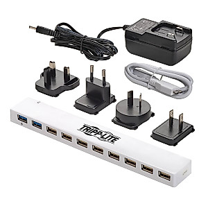 Tripp Lite USB Hub 10-Port 2 USB 3.0/8 USB 2.0 Ports Combo USB Charging (U360-010C-2x3)