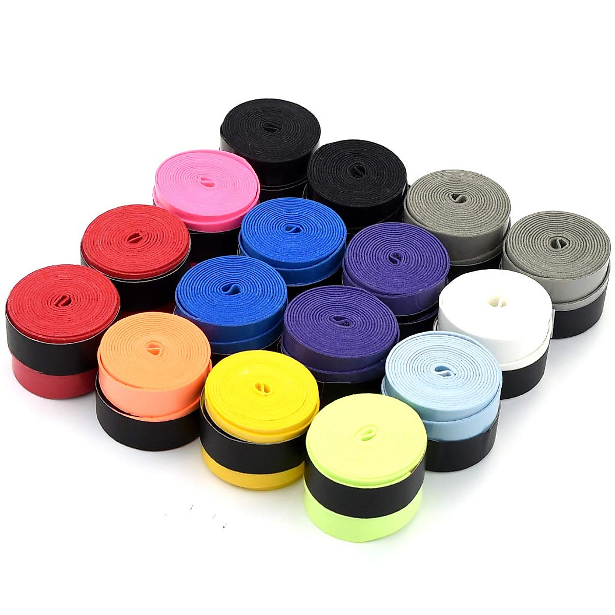 yeabwps 16 Pieces Tennis Badminton Racket Overgrips, Anti-Slip and Super Absorbent Sweat Tennis Racket Grip Tape