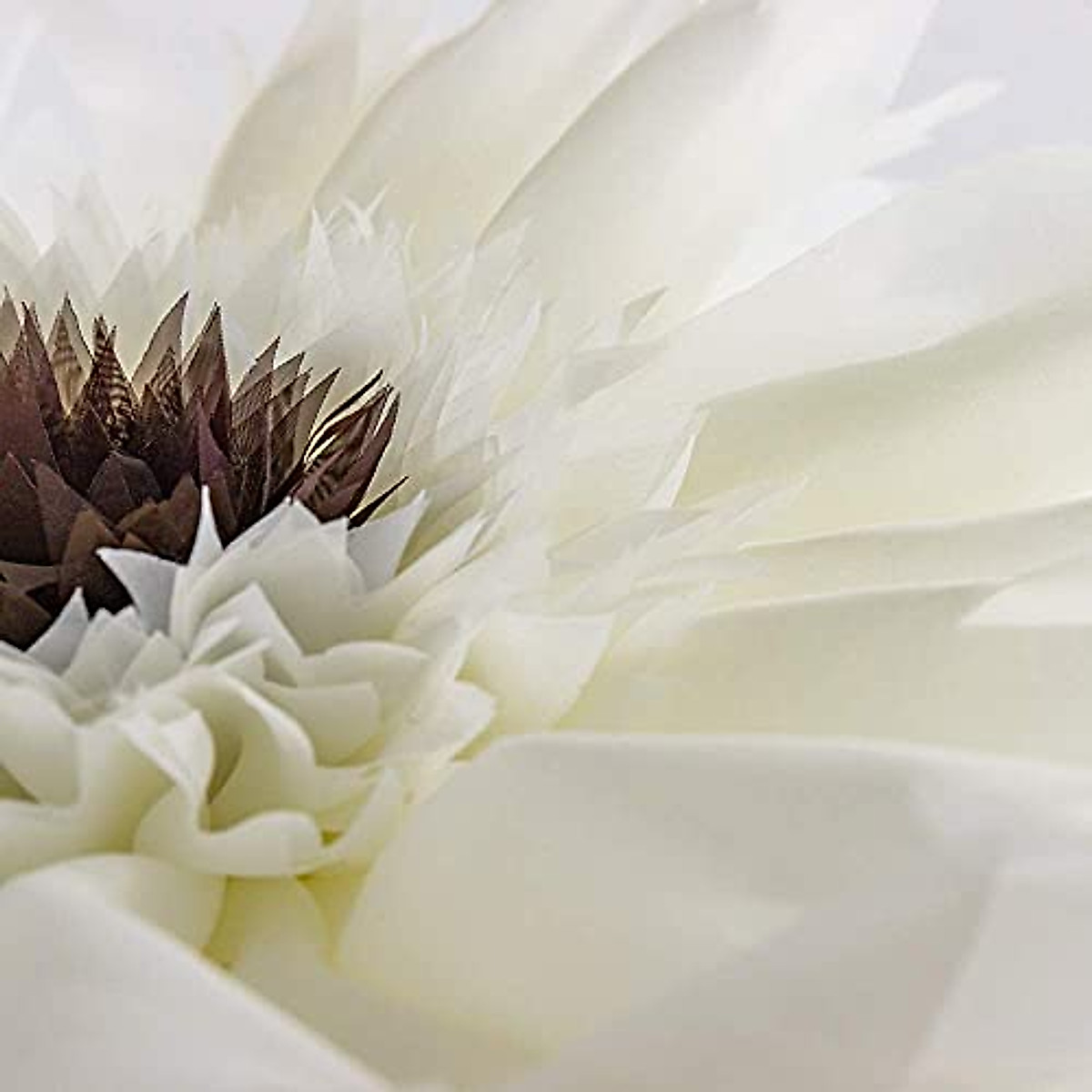 ELSKERJW Flower Pillows, Round Throw Pillows with Insert Accent Aesthetic Cushion Decorative 3D Handmade Pillows Unique Pillows for Home Bed Couch Chair Gifts White 14Inch