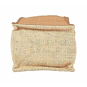 BANNER BUZZ MAKE IT VISIBLE BannerBuzz Jute Wine Bag Made of 100% Biodegradable Jute Material (4” W X 15” H X 4” B, Natural Brown Color)